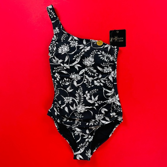 Nip Tuck | Swim | Nip Tuck One Shoulder Pc Swimsuit Bathing Suit Floral ...